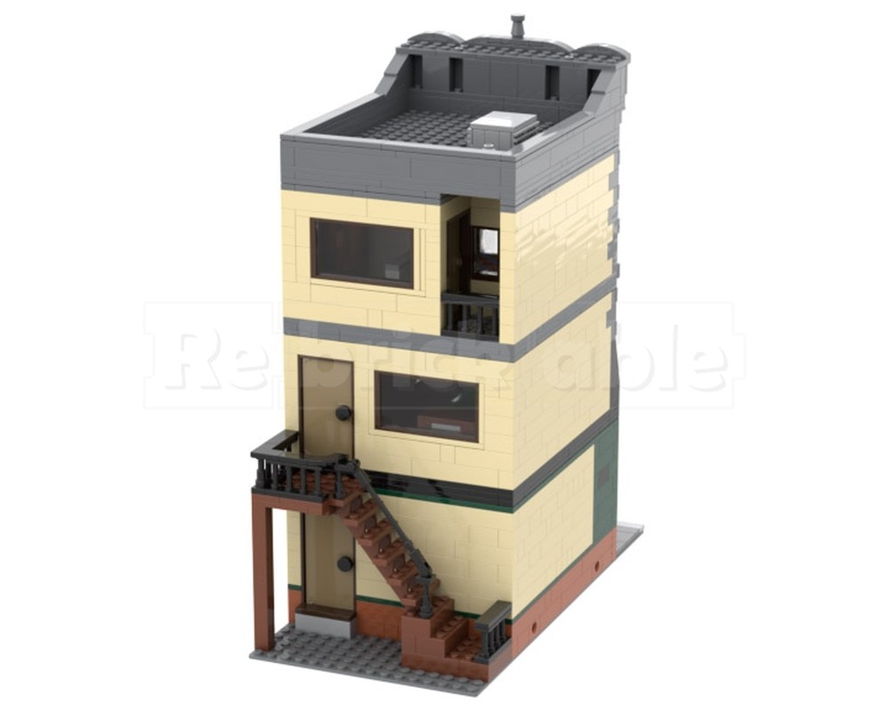 LEGO MOC Pawn Shop Modular Building by Soandso | Rebrickable - Build ...