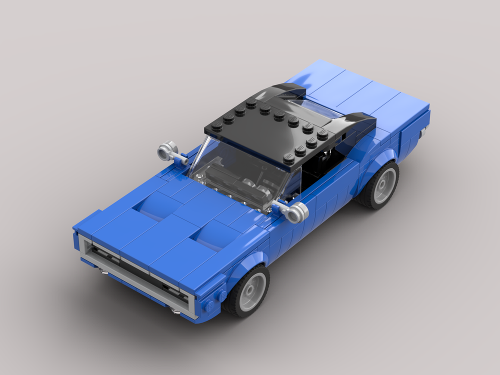 LEGO MOC '68 BLUE CHARGER by GT-Brick | Rebrickable - Build with LEGO