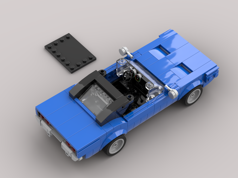 LEGO MOC '68 BLUE CHARGER by GT-Brick | Rebrickable - Build with LEGO