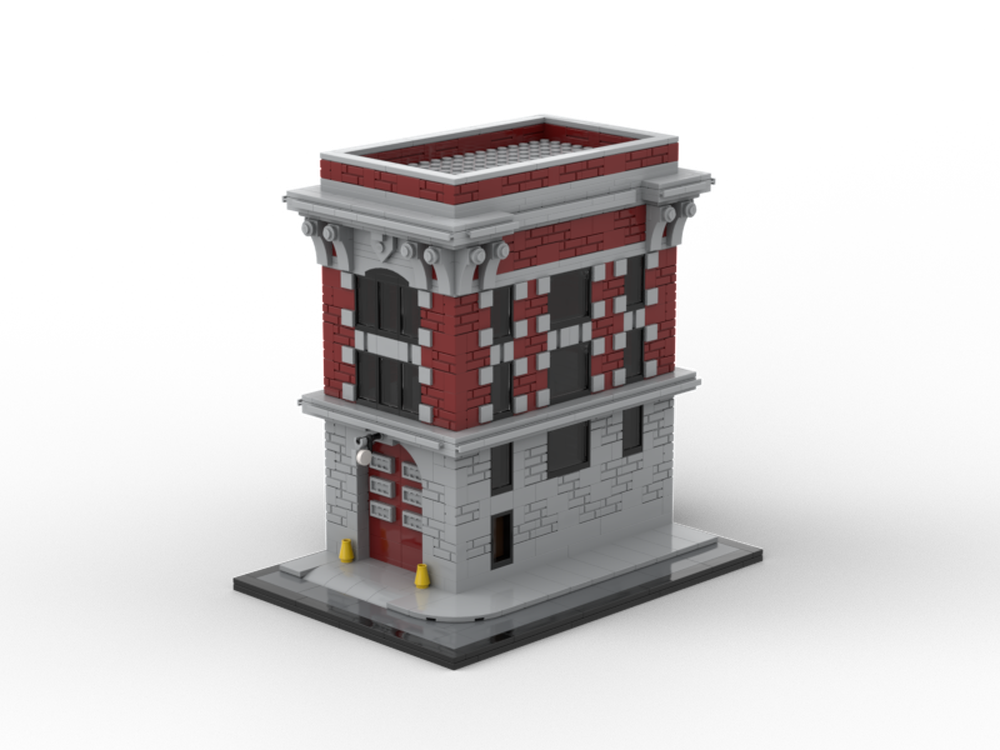LEGO MOC Midi Firehouse Headquarters by TheGreenBeeeen | Rebrickable ...