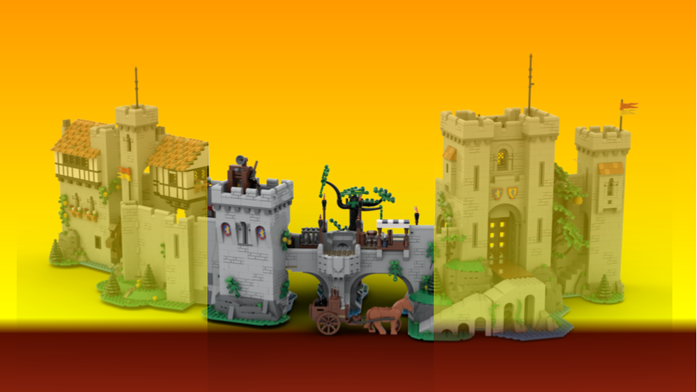 LEGO MOC Lego Castle Center Bridge by howell4Bricks | Rebrickable ...