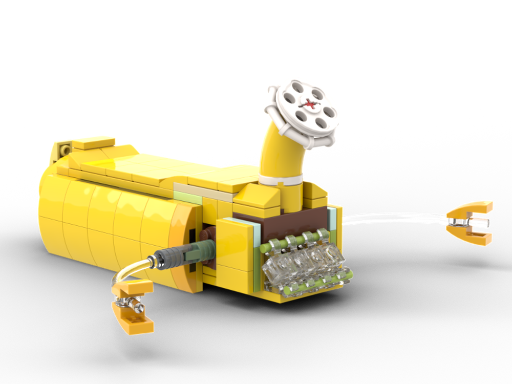 LEGO MOC Yellow Sub by Kid Stripes | Rebrickable - Build with LEGO