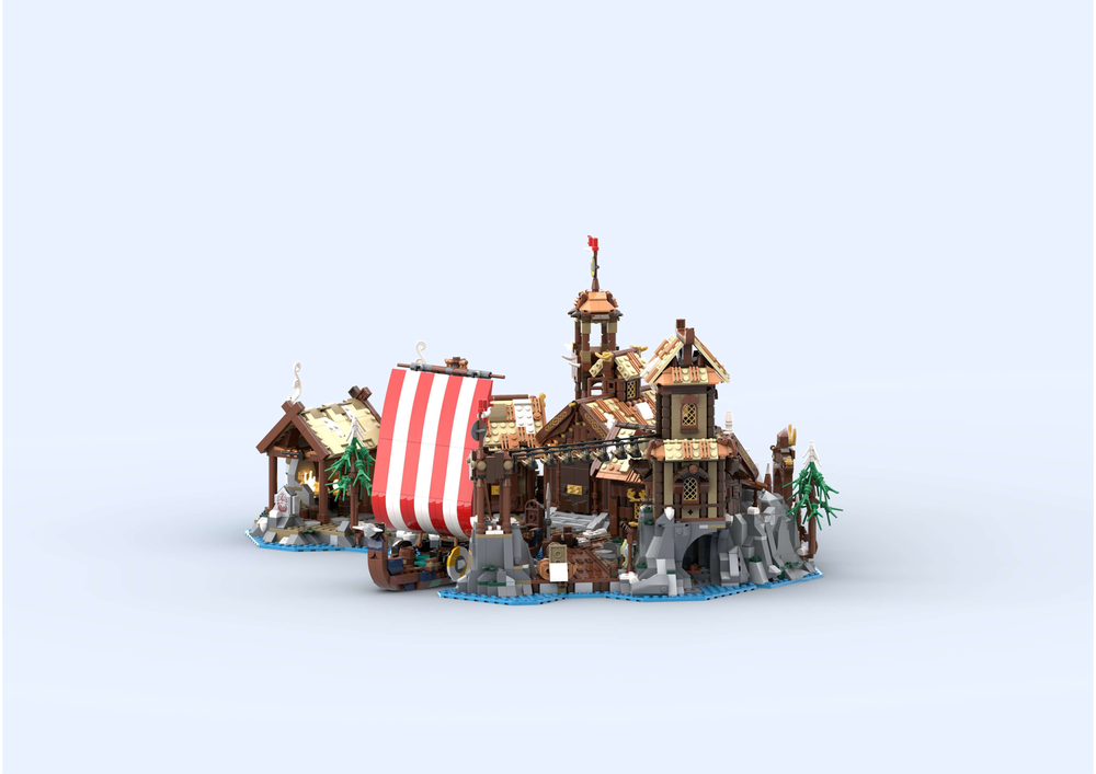 LEGO MOC Viking Longship (Fitting to 21343) by lux.bricks | Rebrickable ...