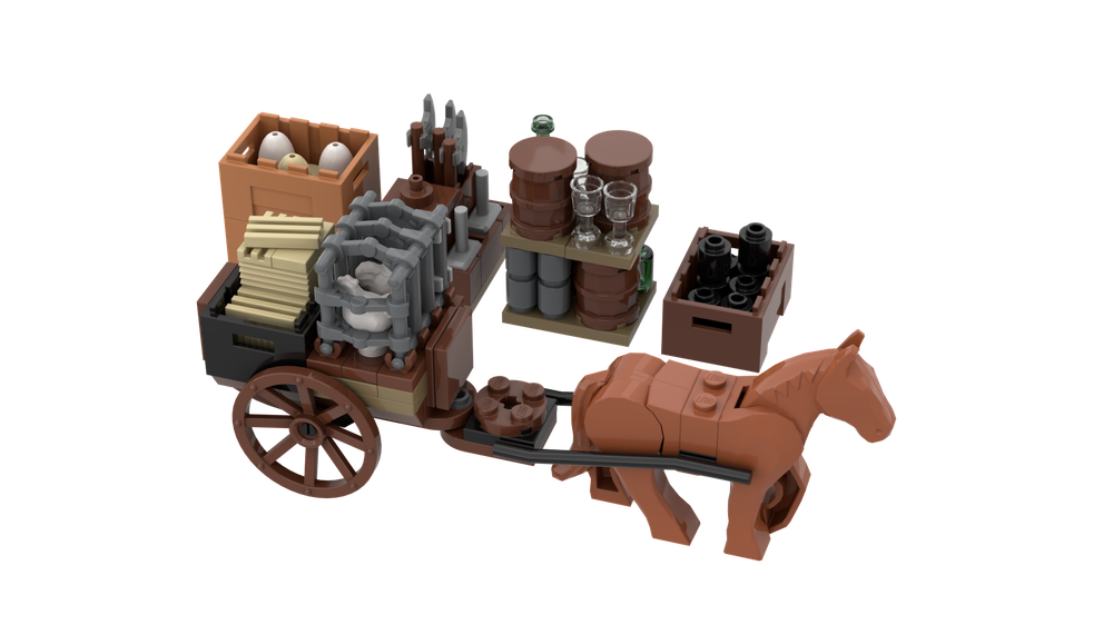 LEGO MOC Castle Cart with Swappable Containers by howell4Bricks ...