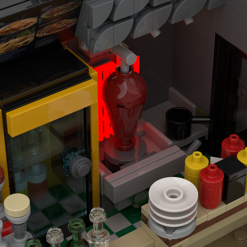 LEGO MOC Vertical Rotisserie Oven by BrickBrak | Rebrickable - Build ...