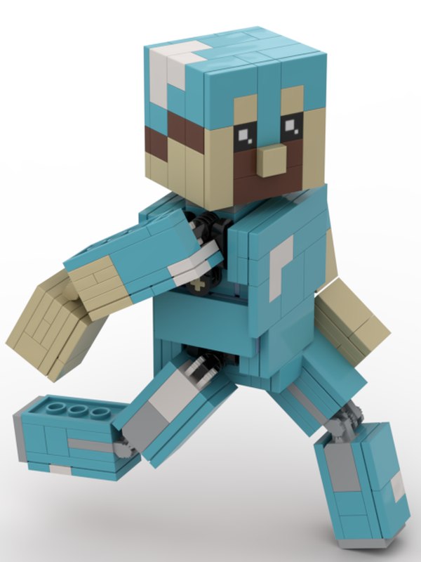 LEGO MOC Posable Minecraft Figure: Diamond Armor by Space_Steave ...