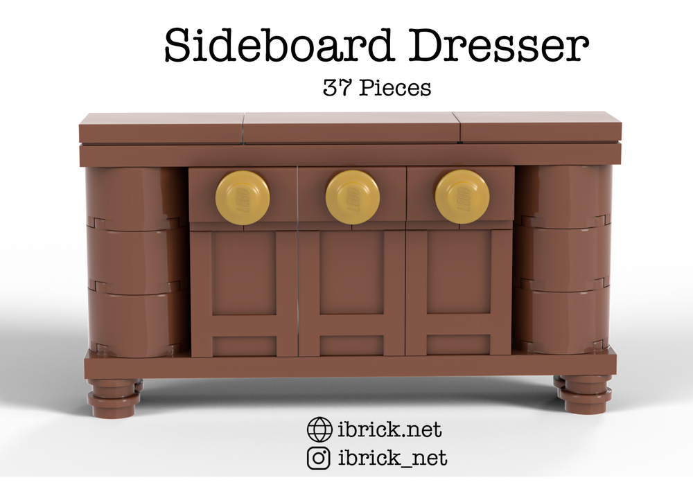 LEGO MOC Sideboard Dresser by ibrick_net | Rebrickable - Build with LEGO