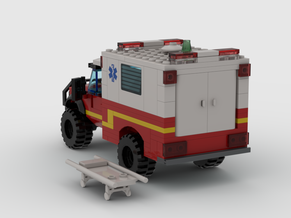 LEGO MOC Fire brigade 4X4 ambulance by HIGHWAY-PATROL | Rebrickable ...