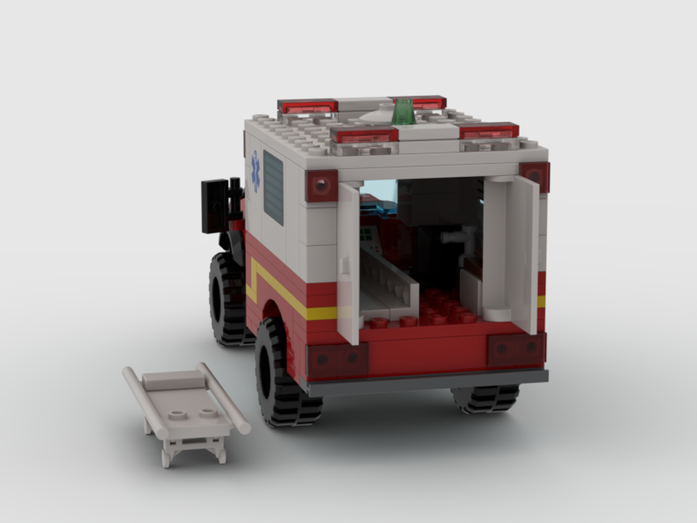 LEGO MOC Fire brigade 4X4 ambulance by HIGHWAY-PATROL | Rebrickable ...