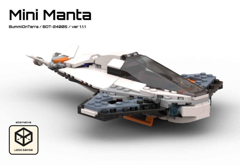 LEGO MOC Mini Manta (BOT-24005) by BummiOnTerra | Rebrickable - Build ...