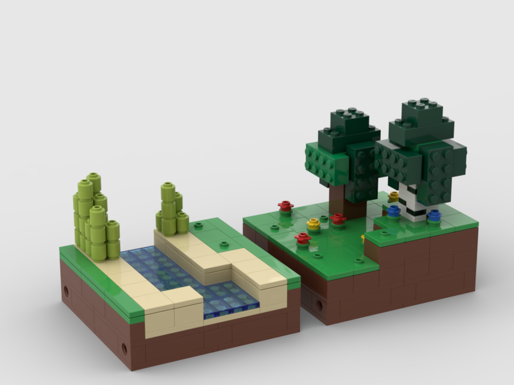 LEGO MOC Minecraft River And Forest by BlackBonnieSFM | Rebrickable ...