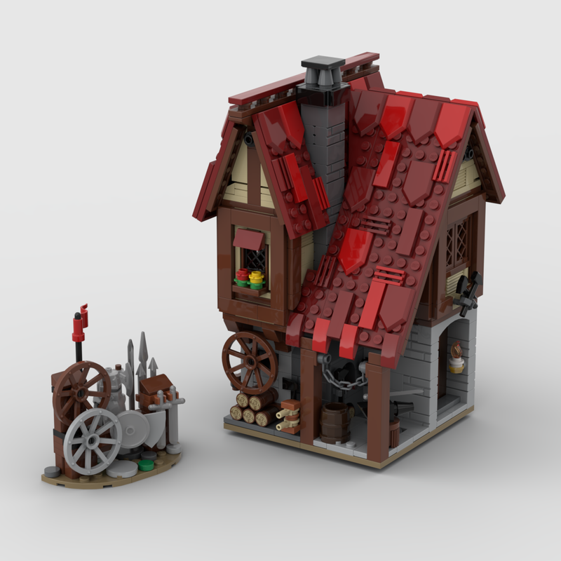 LEGO MOC Blacksmith - Medieval Village by MidiBricks | Rebrickable ...