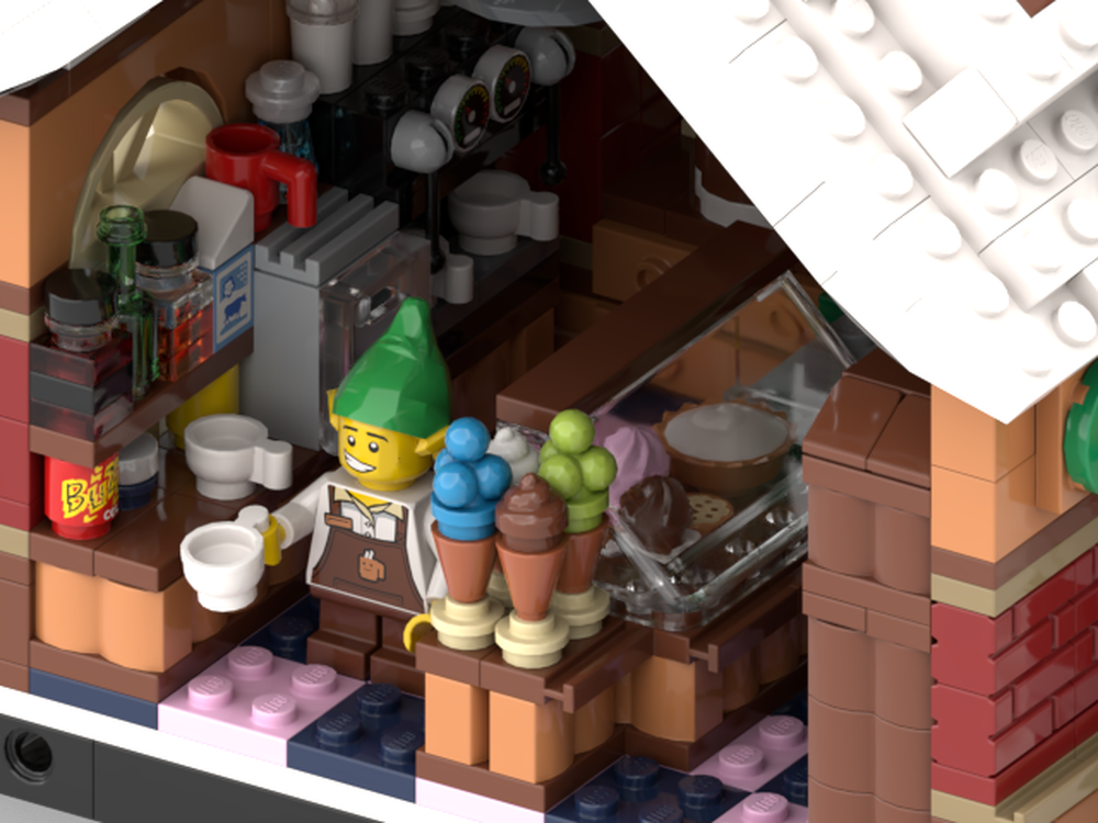 LEGO MOC Elf Cafè for Elf Winter Village by preve84 | Rebrickable ...