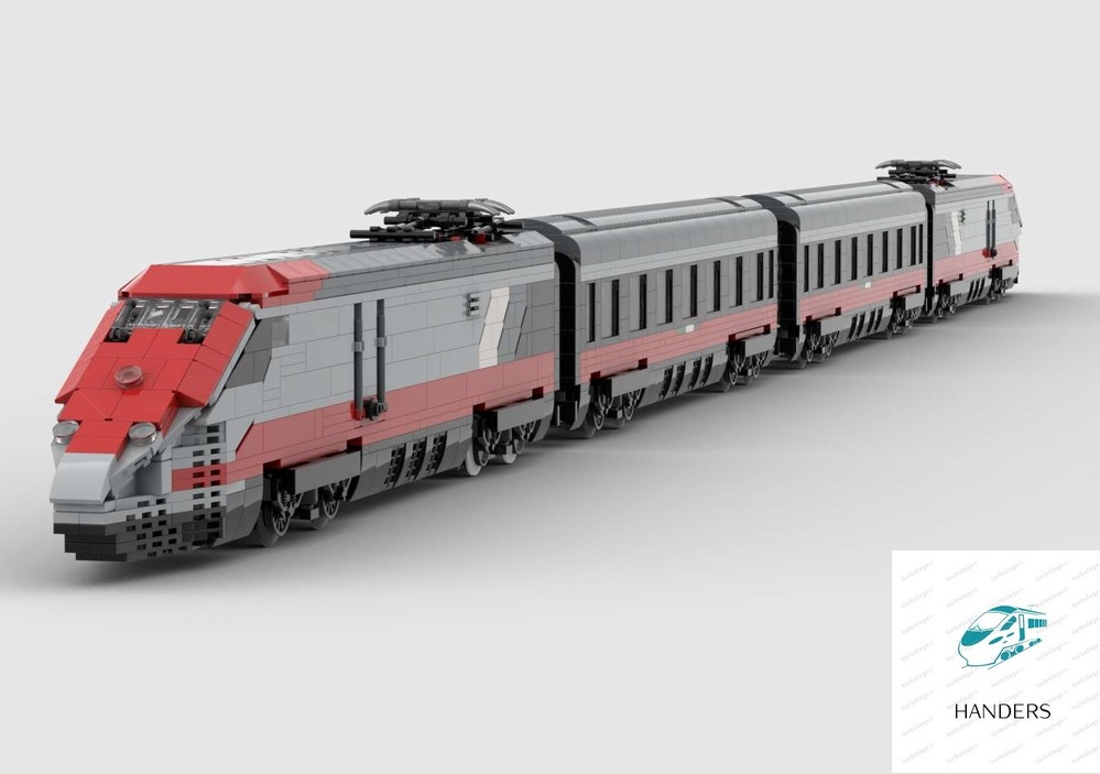 LEGO MOC Italian Freccia 500 High Speed Train by Handers | Rebrickable ...