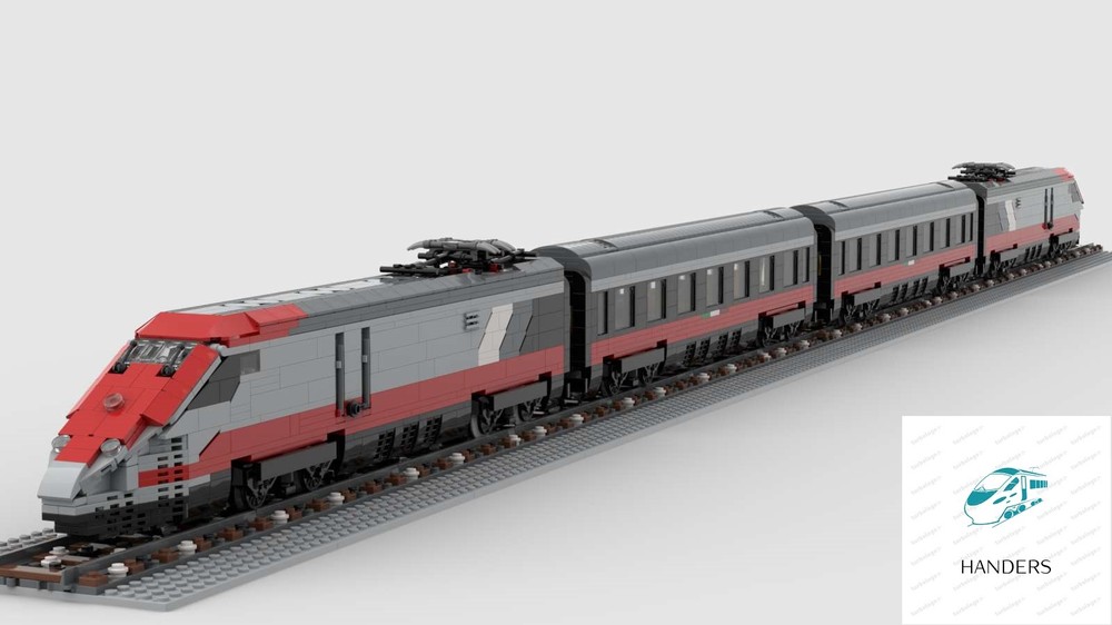 LEGO MOC Italian Freccia 500 High Speed Train by Handers | Rebrickable ...