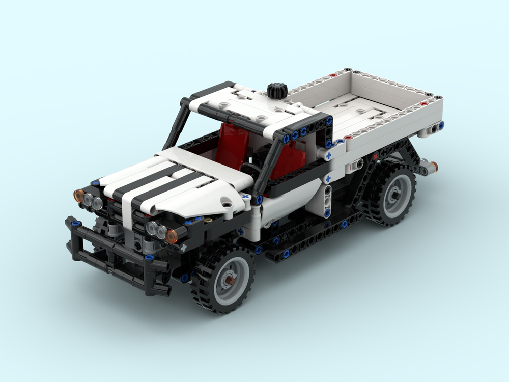 LEGO MOC Small Pickup Truck by MeLong | Rebrickable - Build with LEGO