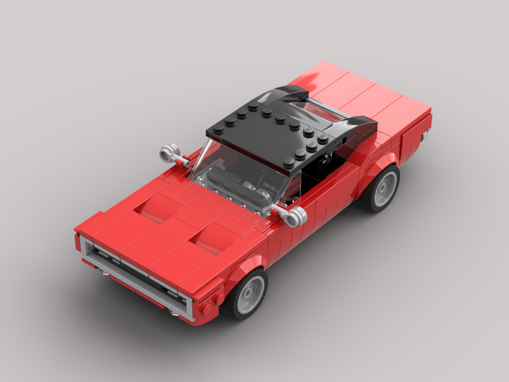LEGO MOC '68 RED CHARGER by GT-Brick | Rebrickable - Build with LEGO