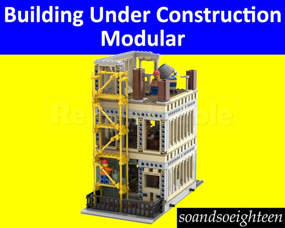 LEGO MOC Building Under Construction Modular by Soandso | Rebrickable ...