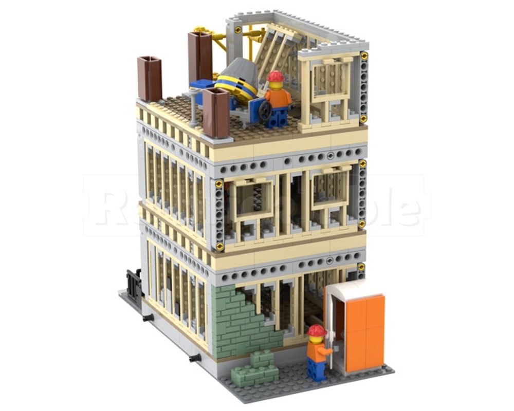 Lego Moc Building Under Construction Modular By Soandso Rebrickable