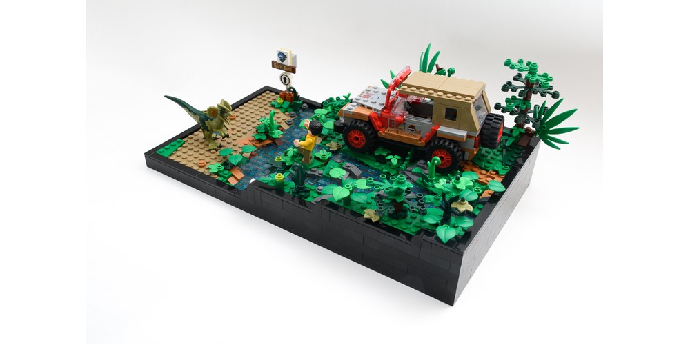 LEGO MOC Dilophosaurus Ambush Diorama Expansion by Virox Bricks ...