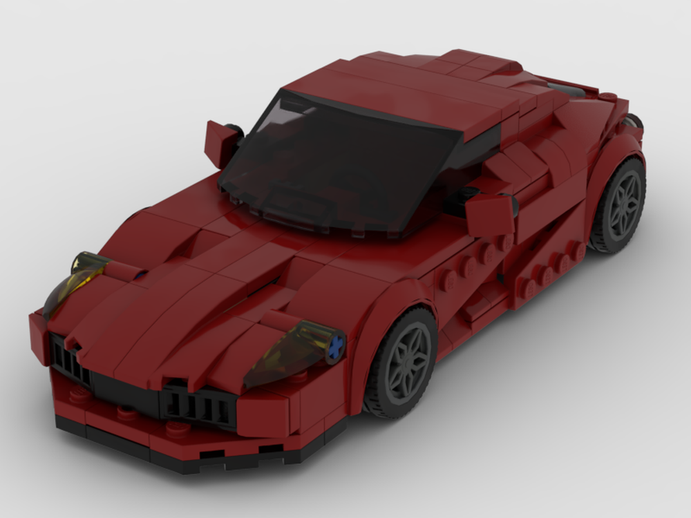 LEGO MOC Ferrari 812 Superfast Inspired MOC 8 Stud Wide Red Supercar by ...