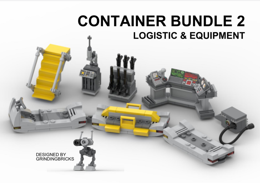 LEGO MOC Container Bundle 2 Logistic & Equipment by GrindingBricks ...