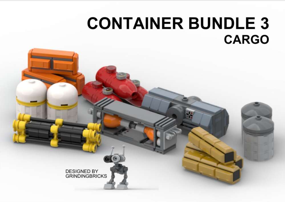 LEGO MOC Container Bundle 3 Cargo by GrindingBricks | Rebrickable ...