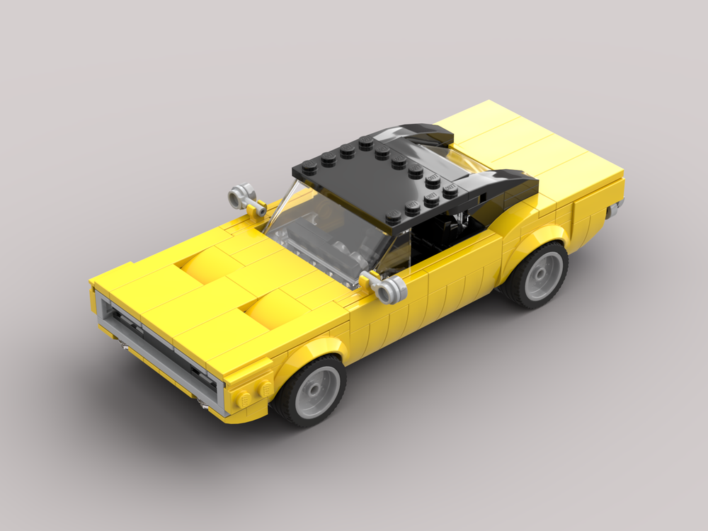 LEGO MOC '68 YELLOW CHARGER by GT-Brick | Rebrickable - Build with LEGO