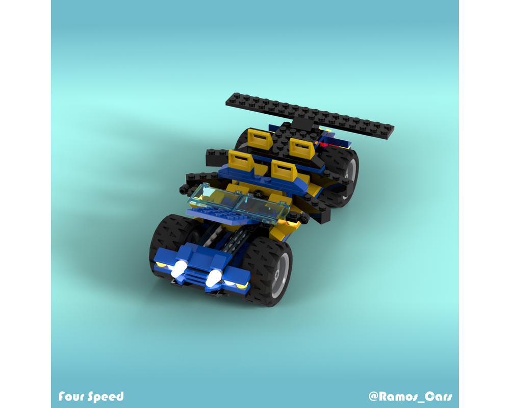 LEGO MOC Four Speed with Pullback Motor by Ramos_cars | Rebrickable ...
