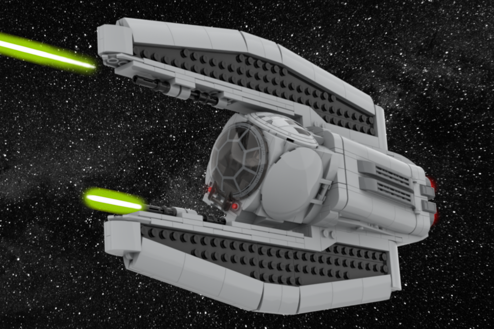 LEGO MOC Spinning Fuselage Tie fighter by Sawdust_Mocs | Rebrickable ...