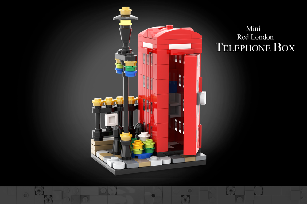 LEGO MOC Mini Red London Telephone Box by christromans | Rebrickable ...