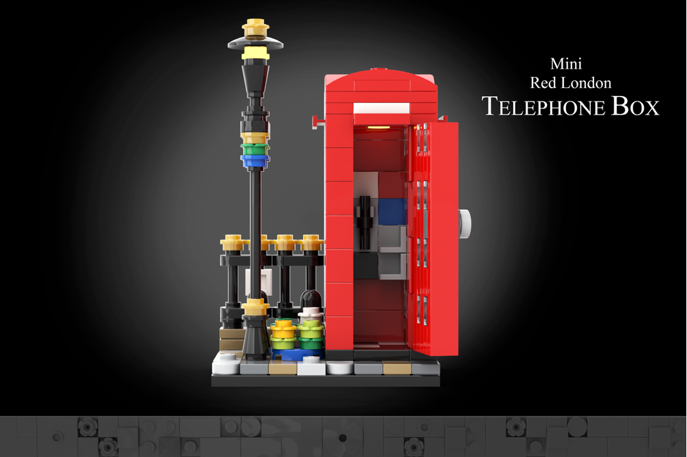 LEGO MOC Mini Red London Telephone Box by christromans | Rebrickable ...