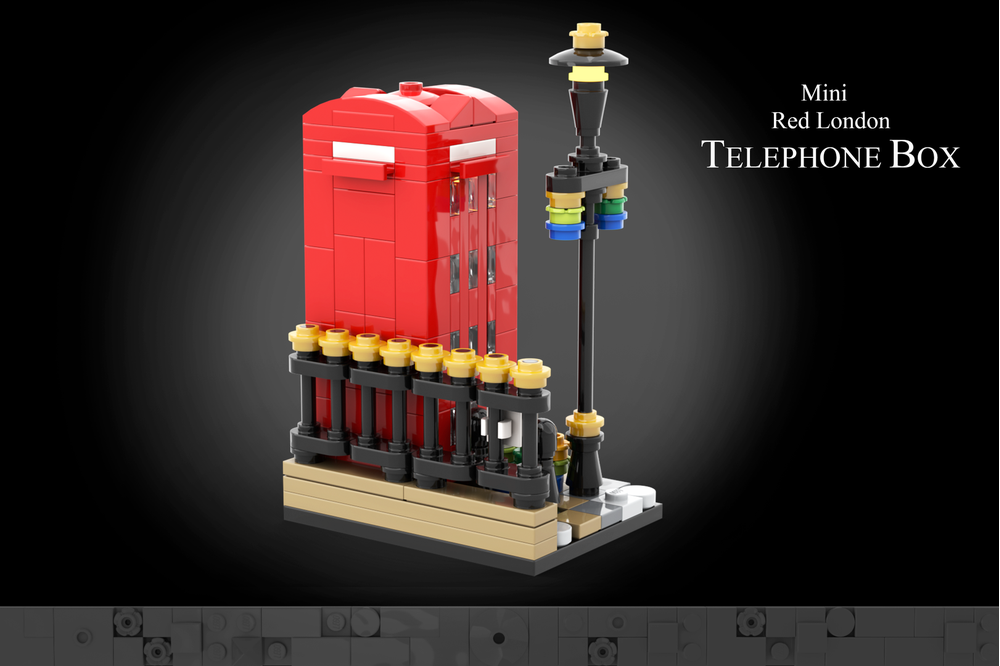 LEGO MOC Mini Red London Telephone Box by christromans | Rebrickable ...