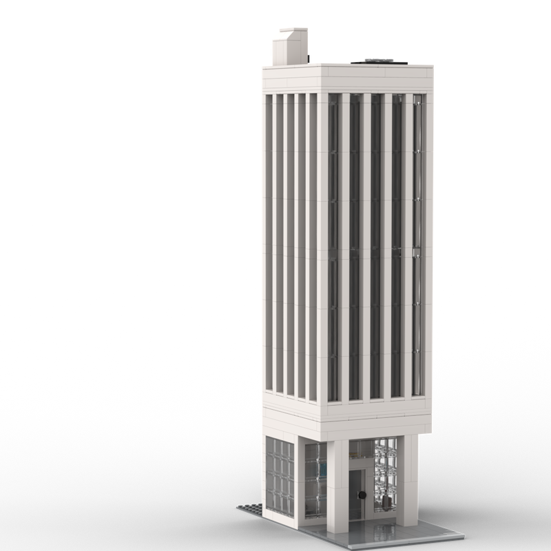 LEGO MOC Cheap white skyscraper by building-and-rebuilding ...