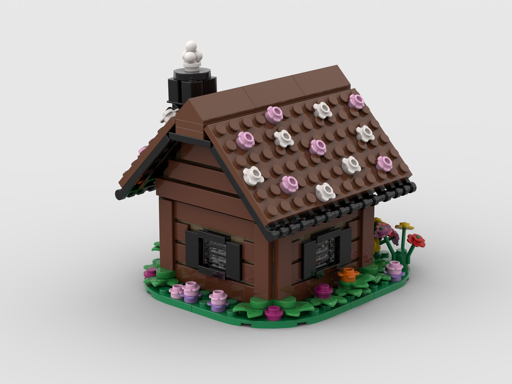 LEGO MOC Wooden cabin in spring by sch0rrsch | Rebrickable - Build with ...