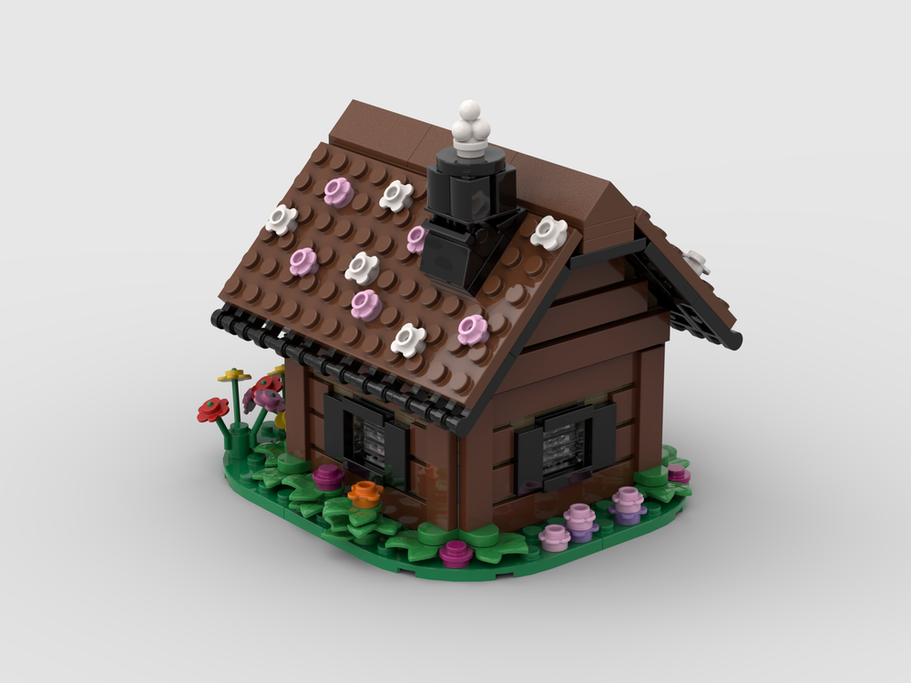 LEGO MOC Wooden cabin in spring by sch0rrsch | Rebrickable - Build with ...