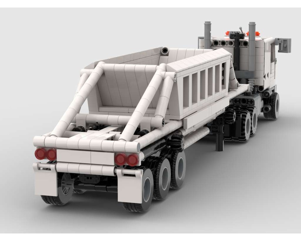LEGO MOC Kenworth K100 + Sand Hopper Trailer by pedziwiatrfz ...