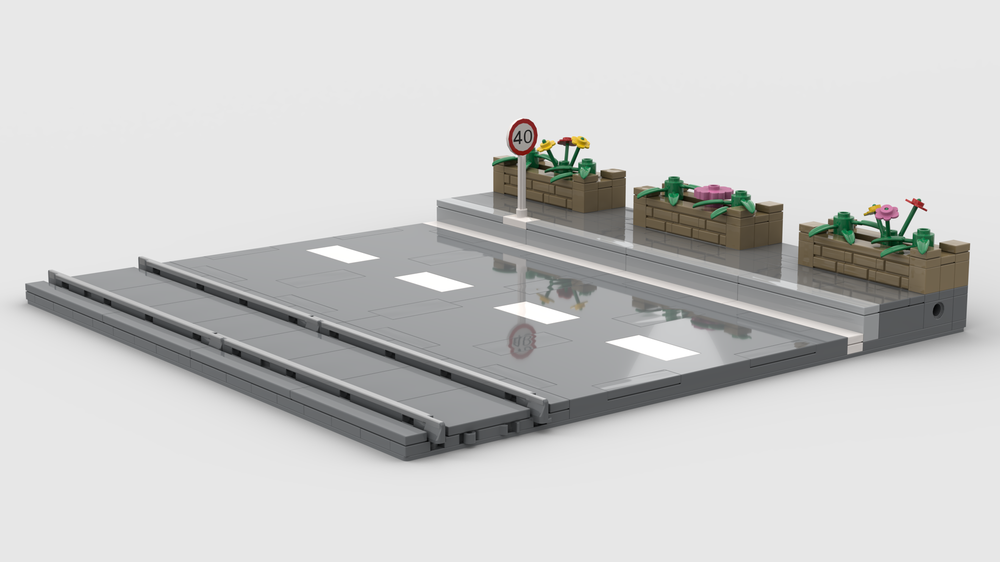 LEGO MOC Modular Road with Tram Tracks by Quczi142 | Rebrickable ...