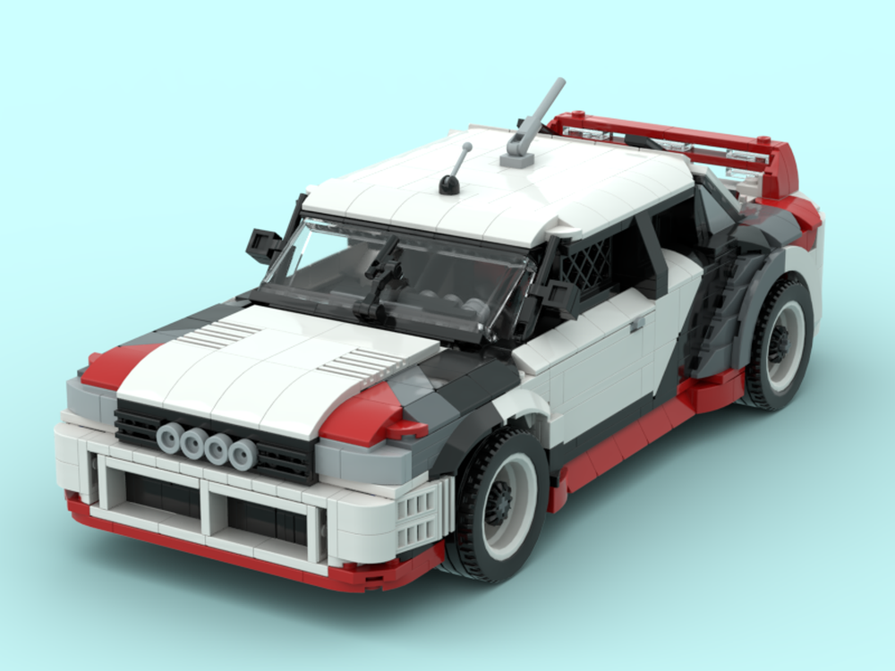 LEGO MOC 1:18 Audi 90 IMSA GTO by Double_U_Bricks | Rebrickable - Build ...