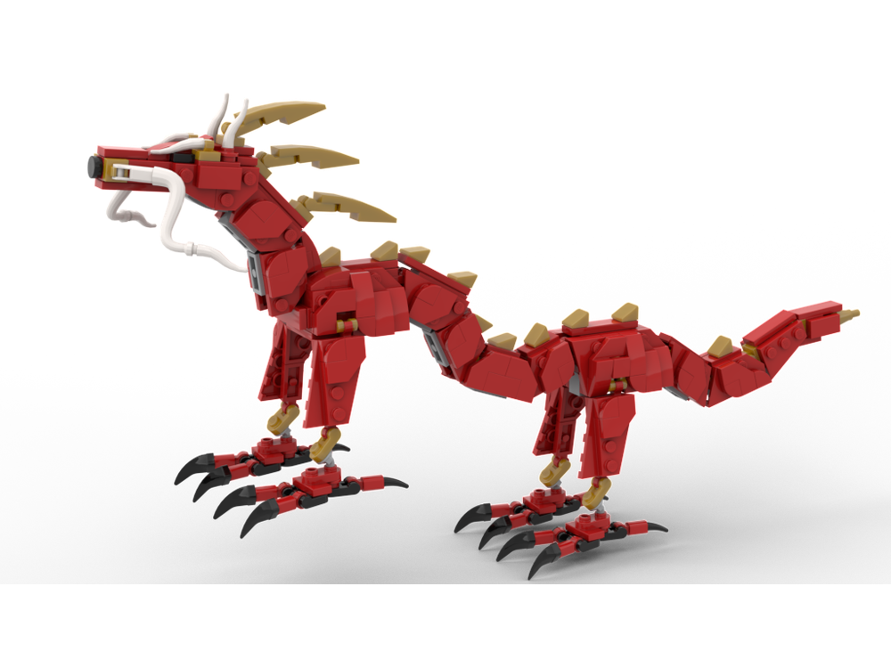 LEGO MOC Chinese Dragon by Johns Brickworld | Rebrickable - Build with LEGO