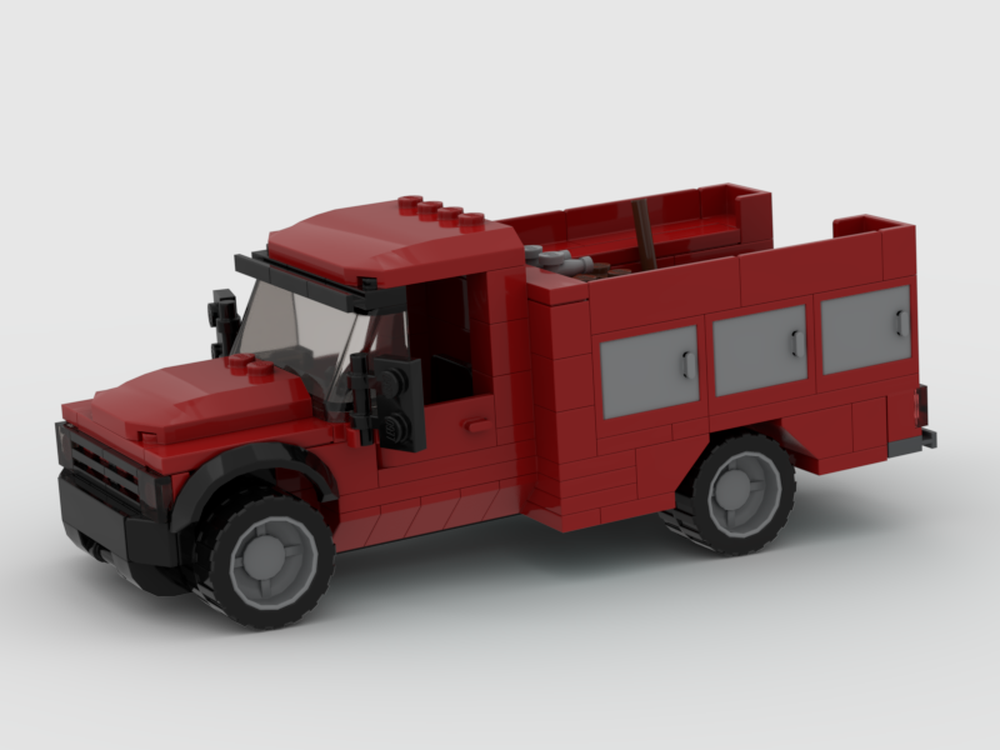 LEGO MOC Utility truck by HIGHWAY-PATROL | Rebrickable - Build with LEGO