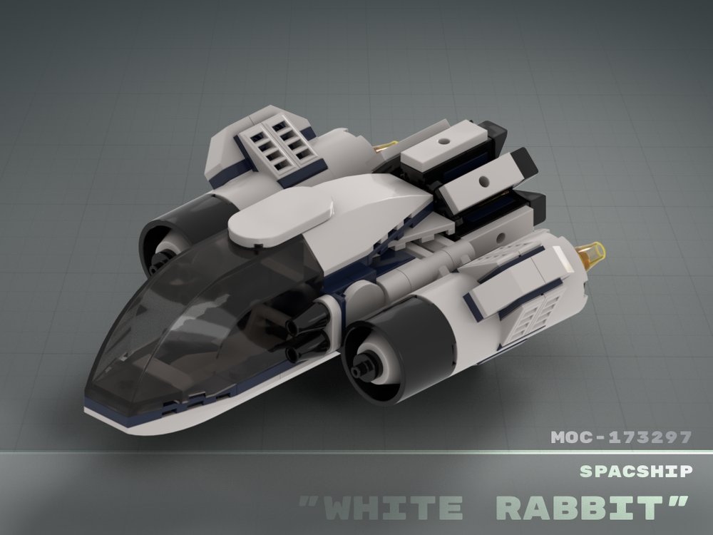 Lego Moc Spaceship White Rabbit By Brampf Rebrickable Build With Lego