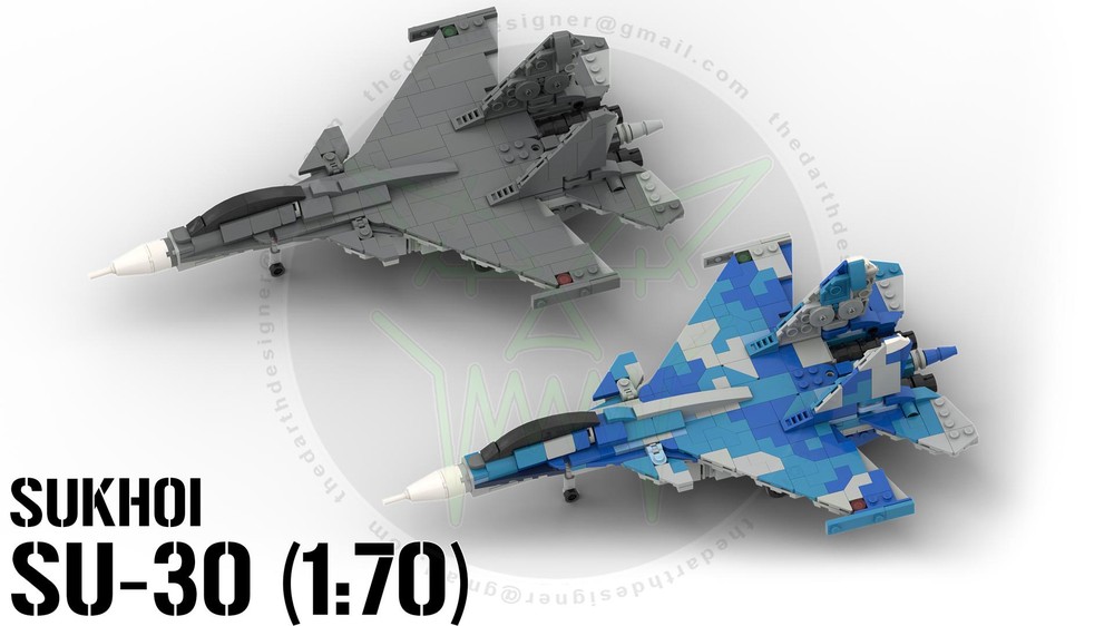LEGO MOC Sukhoi SU-30 - 1:70 Scale by DarthDesigner | Rebrickable - Build with LEGO