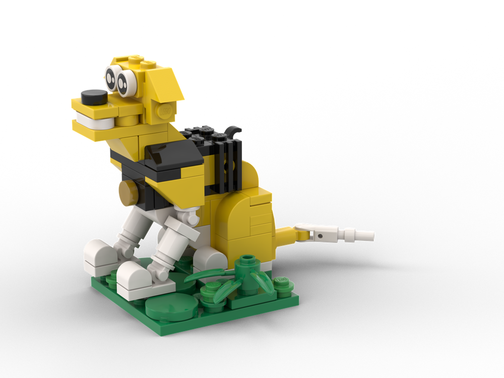 LEGO MOC Happy Dog ( in harness ) by Mecesoo | Rebrickable - Build with ...