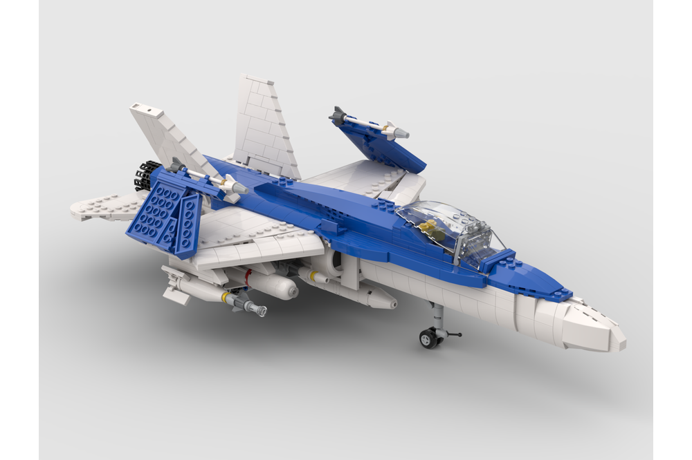 LEGO MOC F-18 by Paulmanaitor | Rebrickable - Build with LEGO