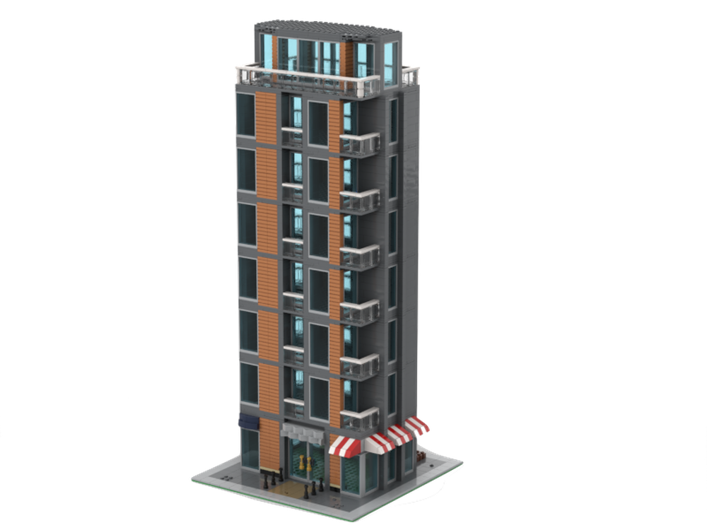LEGO MOC-173328 Lego City Residential Skyscraper - Central Brick Plaza ...