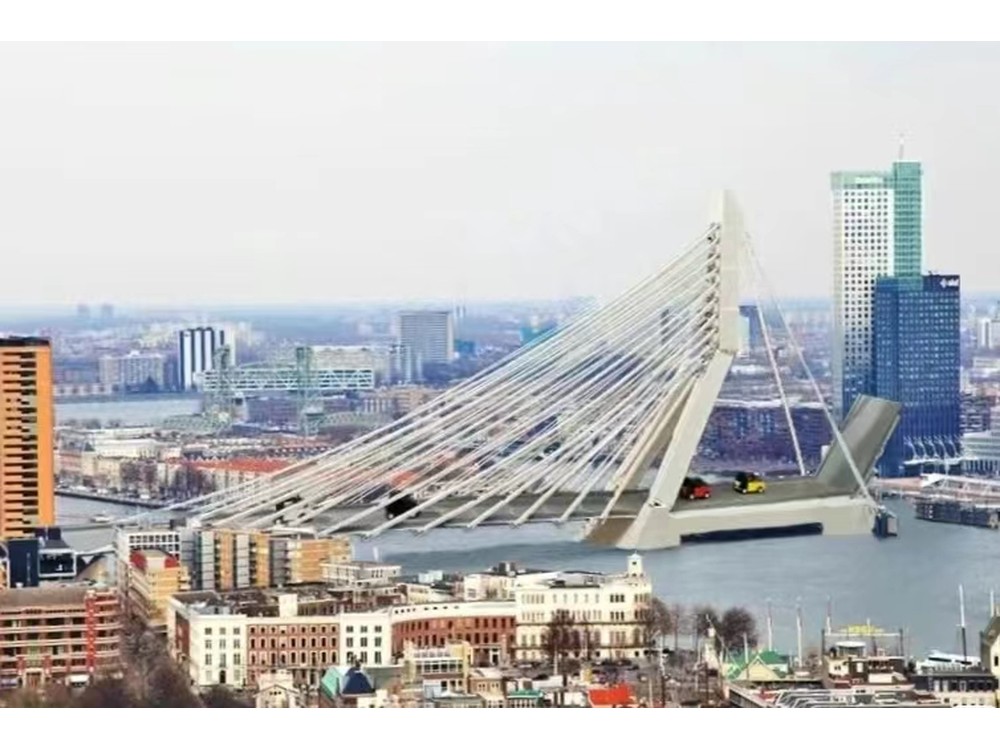 LEGO MOC Erasmusbrug-Giant Cable-stayed bridge and Bascule bridge by ...