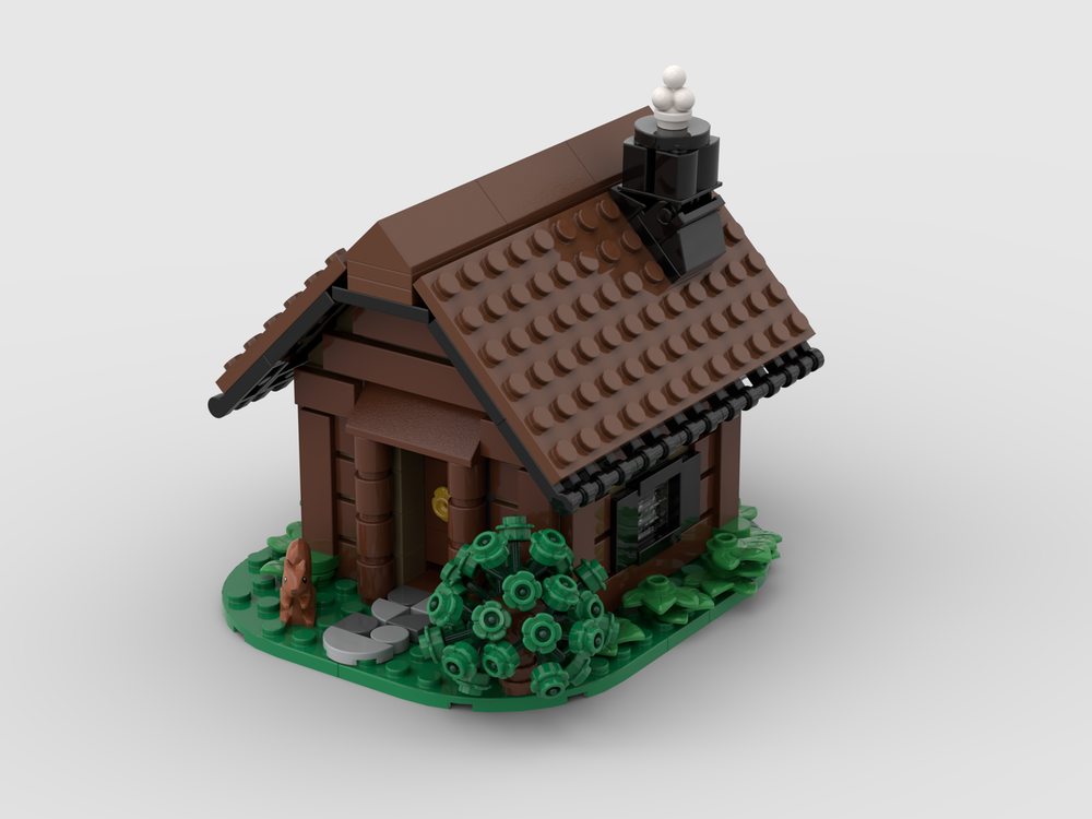 LEGO MOC Wooden cabin in summer by sch0rrsch | Rebrickable - Build with ...