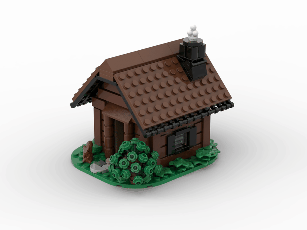 LEGO MOC Wooden cabin in summer by sch0rrsch | Rebrickable - Build with ...