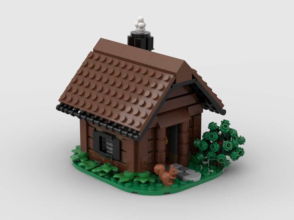 LEGO MOC Wooden cabin in summer by sch0rrsch | Rebrickable - Build with ...